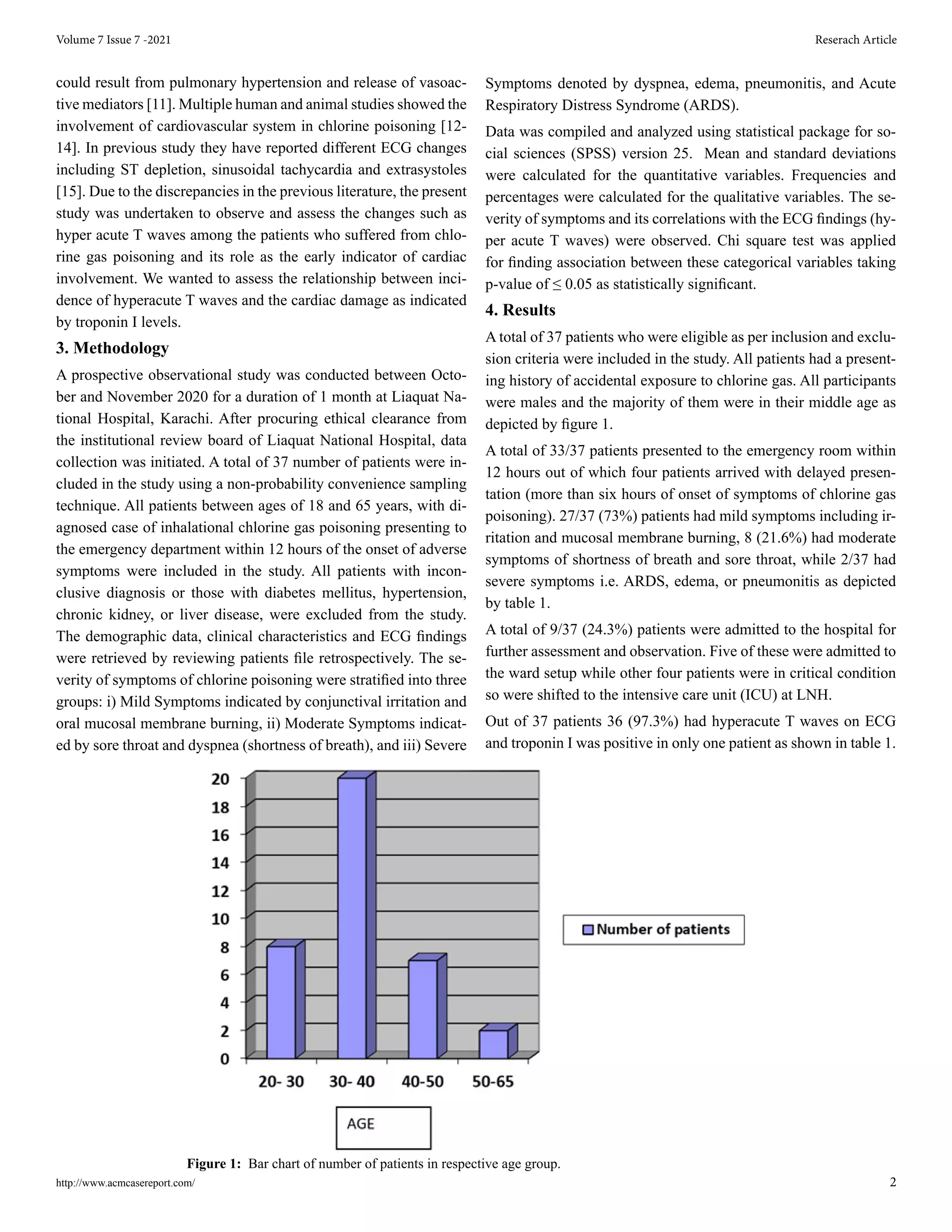 ACUTE CHLORINE GAS POISONING AND ECG CHANGES | PDF