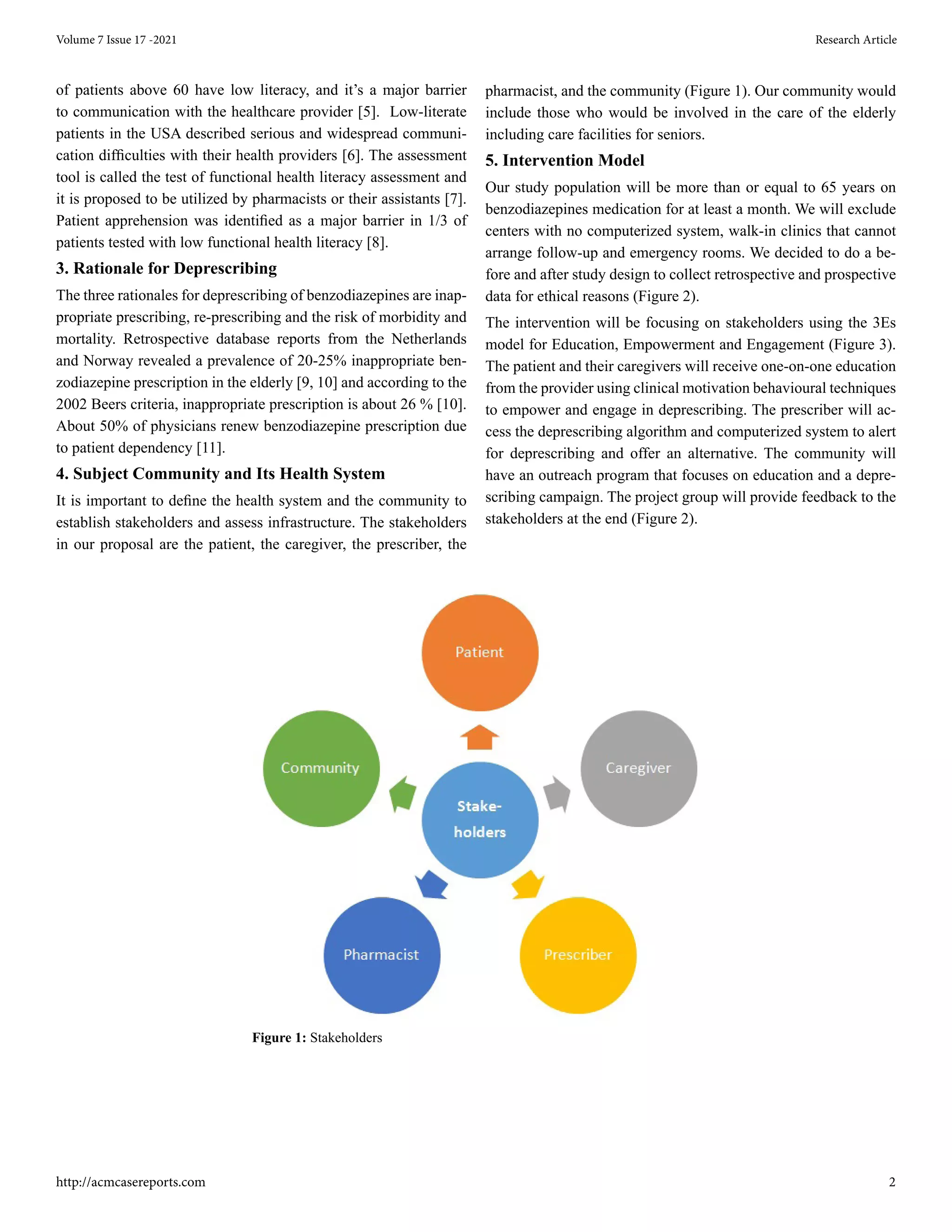 Deprescribing of Benzodiazepines in the Elderly Using A 3Es Model: A ...