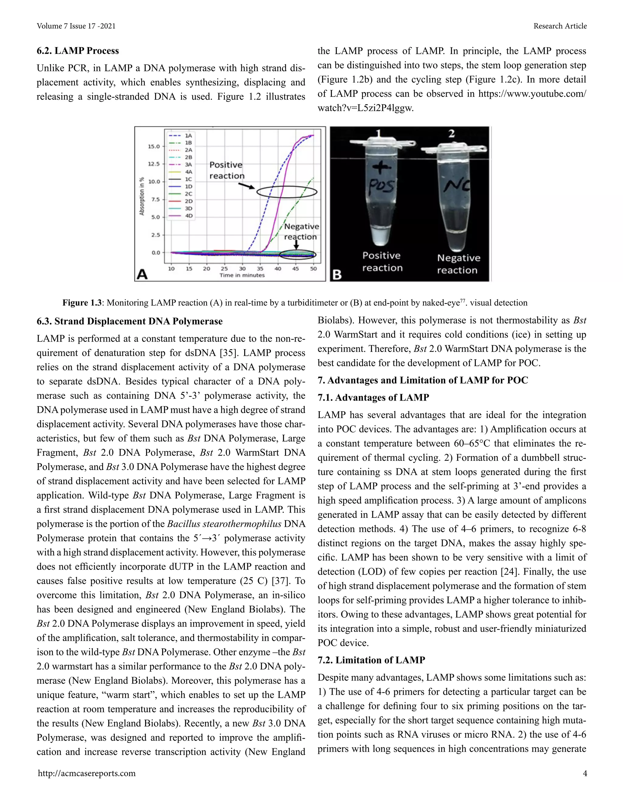 Loop –Mediated Isothermal Amplification (LAMP) Based POINT-OF-CARE for Rapid Detection of ...