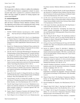 Wen Dan Tang: A Potential Jing Fang Decoction for Headache Disorders | PDF