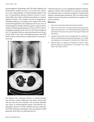 A Case of Mycobacterium Abscessus in an Immunocompetent Patient | PDF
