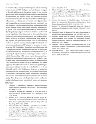 Ulcerative Colitis with Aseptic Abscesses Controlled by Vedolizumab: A ...