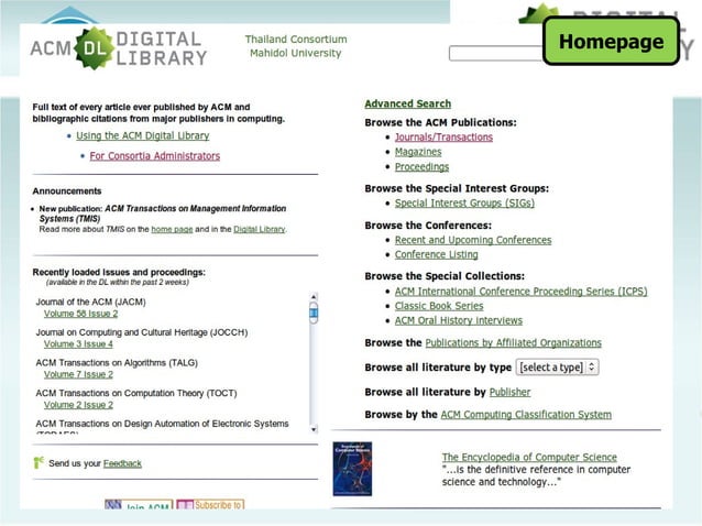 Acm digital library | PPT