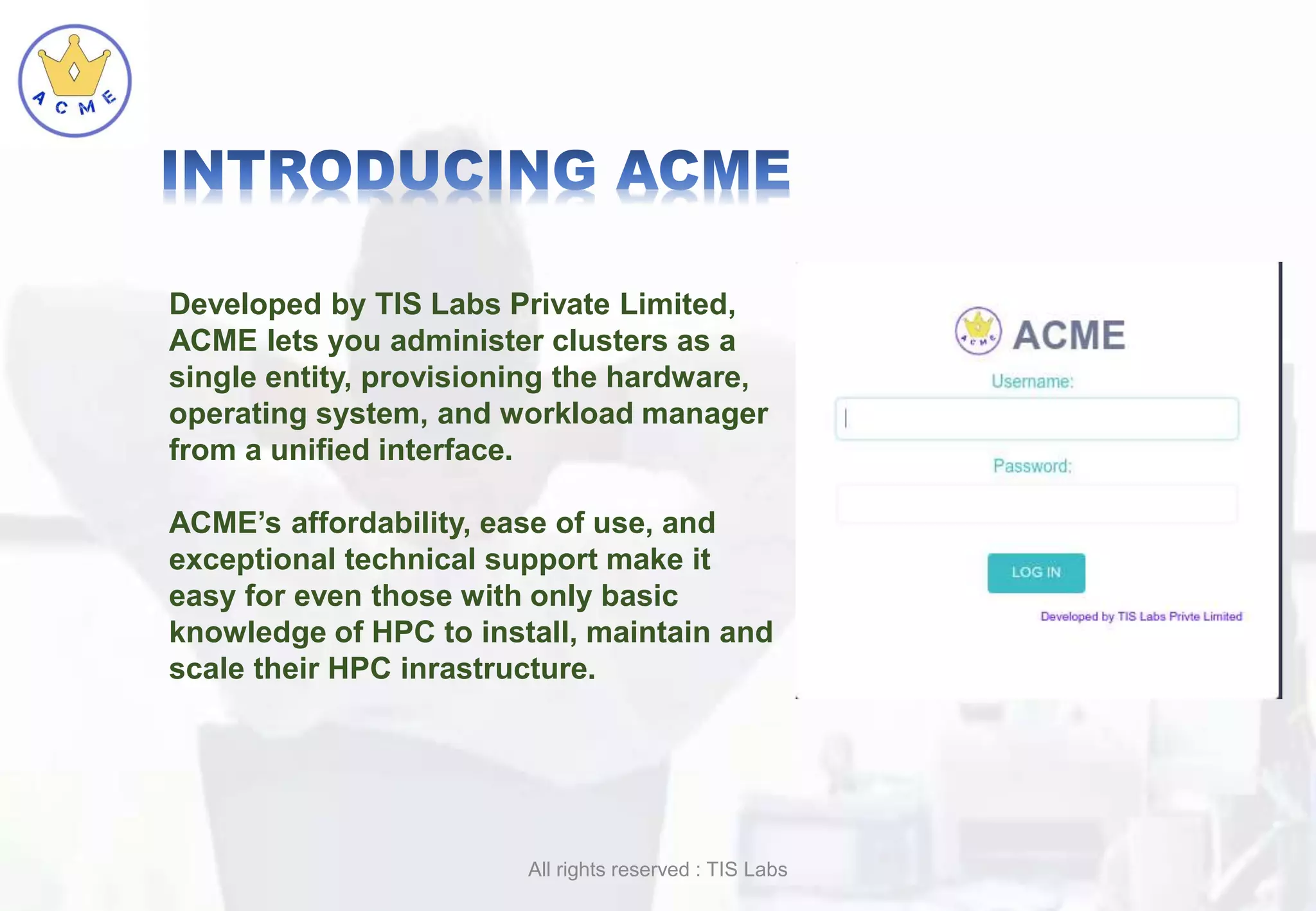 ACME 2.0 ---- New Generation HPC management | PPT