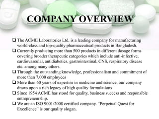 ACME Business presentaion on Marketing etc. | PPTX