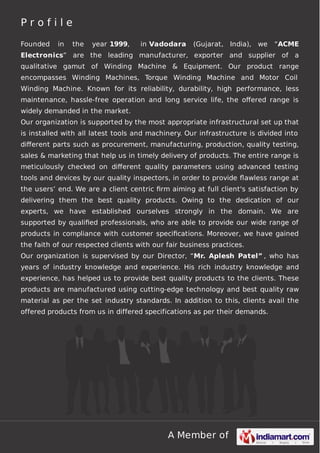 Acme electronics | PDF