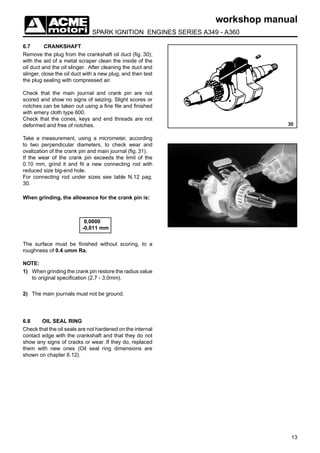 Acme a349 a360 manuel atelier (lombardini im) | PDF