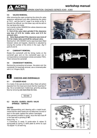 Acme a349 a360 manuel atelier (lombardini im) | PDF