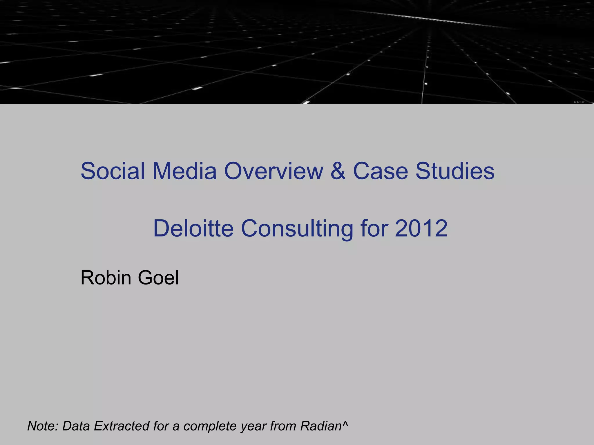 Deloitte consulting case study | PPTX
