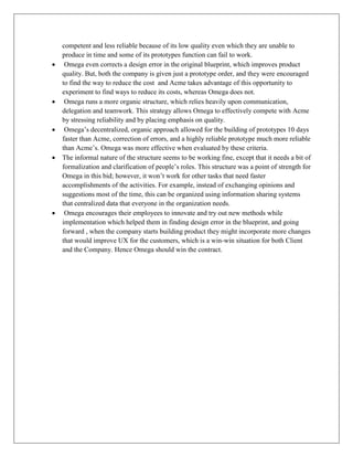 ACME or OMEGA - case analysis | PDF