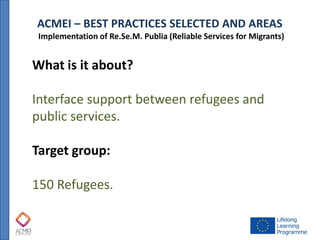 Acmei Best practice Implementation plan | PPT