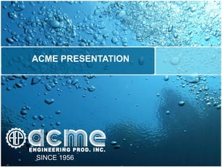 Acme Group of Companies Manufacturing Capabilities | PPT