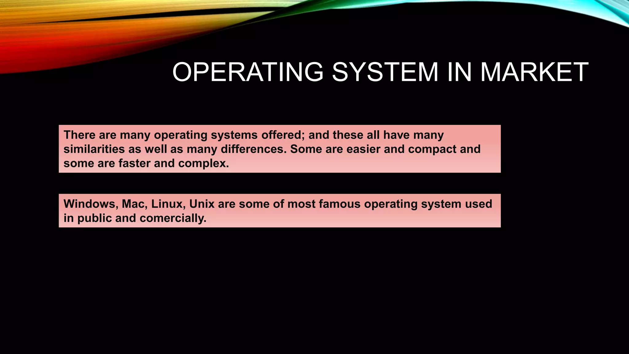 History of Operting System Windows and a simple comparision | PPT