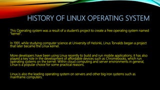 History of Operting System Windows and a simple comparision | PPT