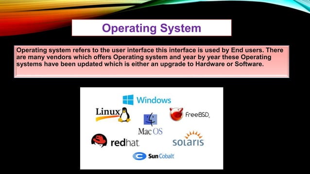History of Operting System Windows and a simple comparision | PPT