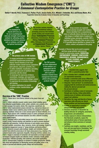 Collective Wisdom Emergence (CWE): A Communal-Contemplative Practice ...