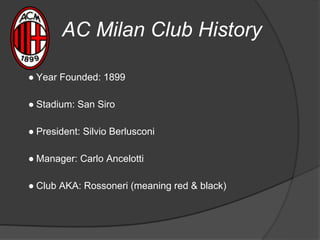 AC Milan Methodology | PDF