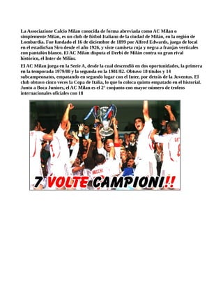 Ac milan | ODT