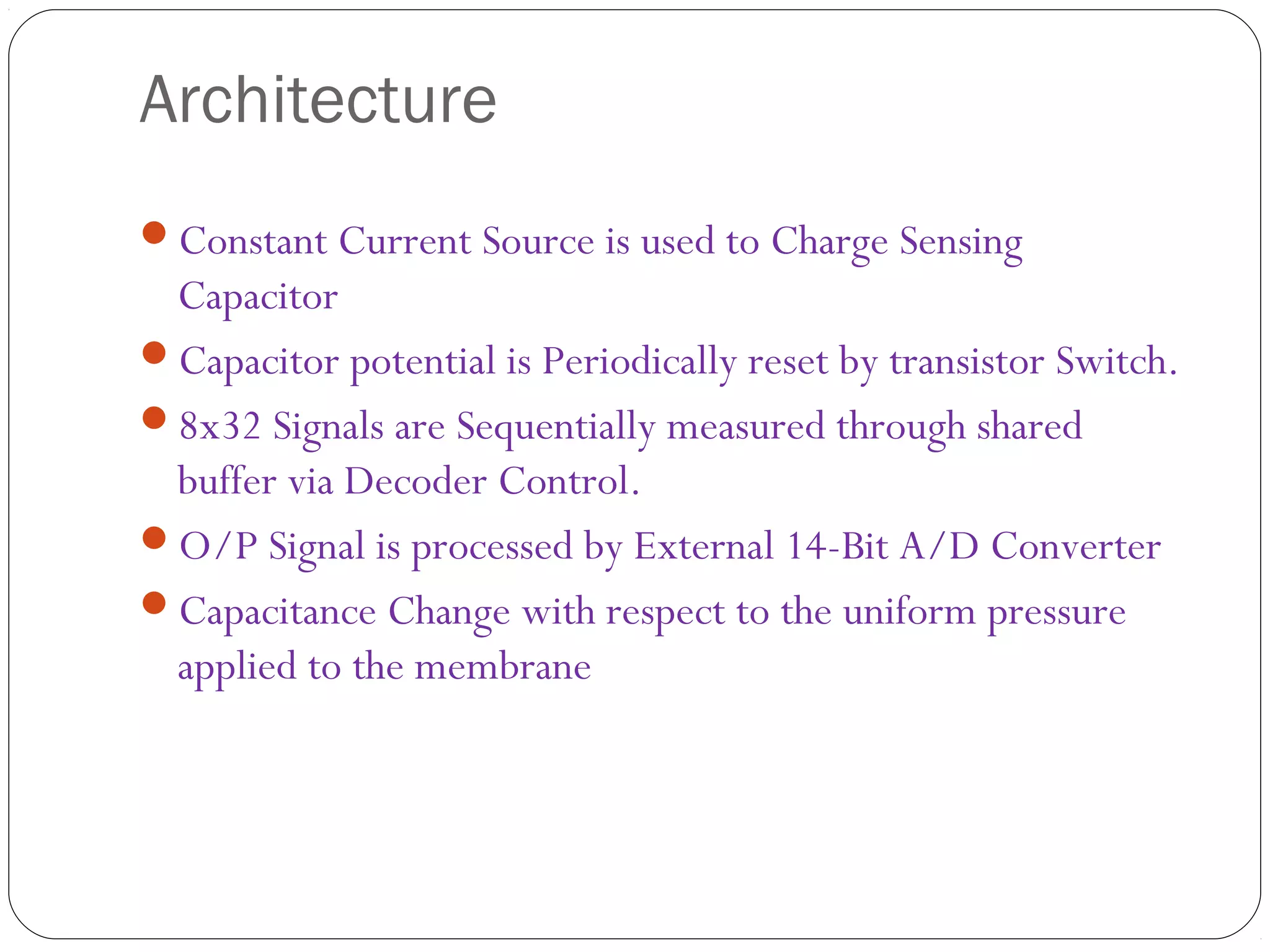 A Cmos Capacitive Pressure Sensor Chip For Finger Ppt