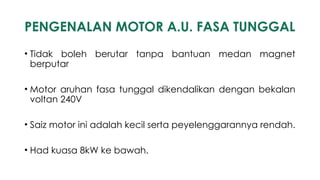 SINGLE PHASE ALTERNATING CURRENT MOTOR.pptx