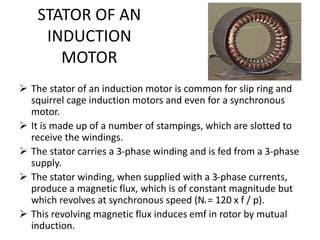 PRINCIPLES OF AC MOTORS AND THEIR TYPESS | PPTX