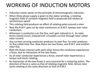 PRINCIPLES OF AC MOTORS AND THEIR TYPESS | PPTX