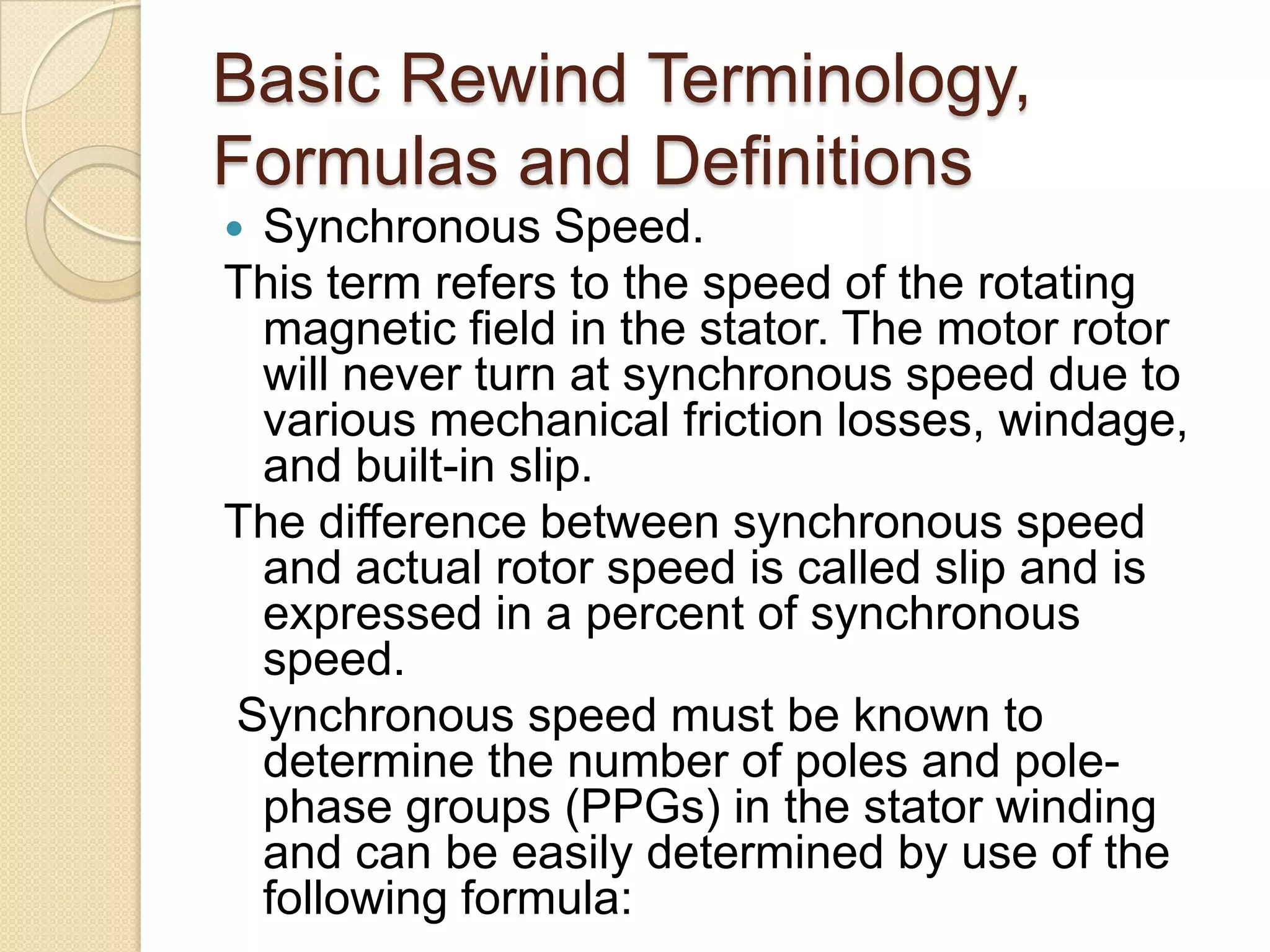 Ac motor winding | PPTX