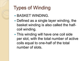 Ac motor winding | PPTX