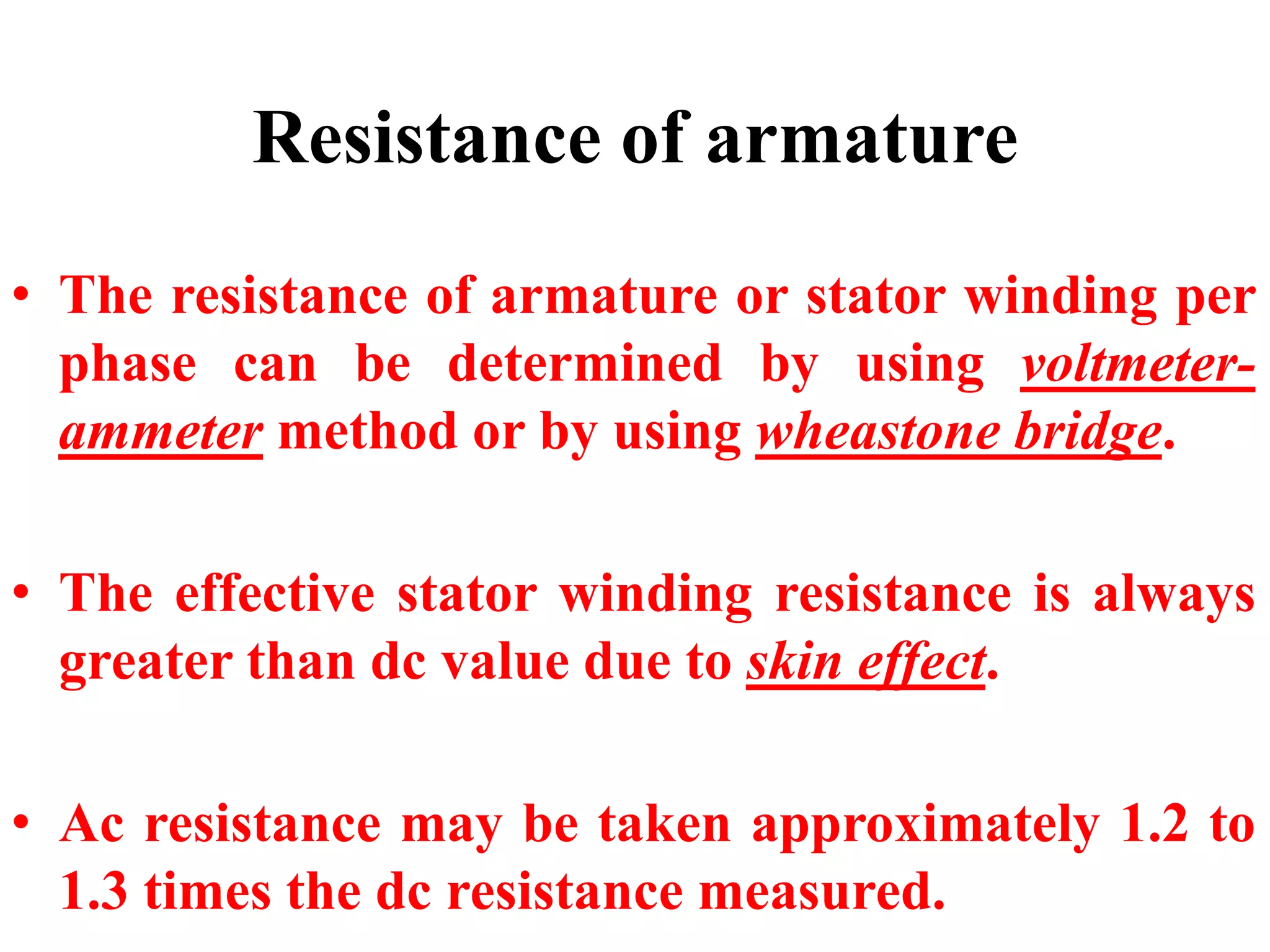 DETERMINATION OF VOLTAGE REGULATION METHOD OF SYNCHRONOUS MACHINE | PPT