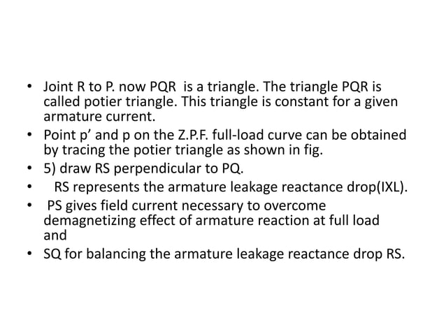 DETERMINATION OF VOLTAGE REGULATION METHOD OF SYNCHRONOUS MACHINE | PPTX | Radio Control ...
