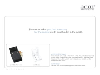 acm credit card holder, wallet | PPT