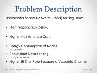 EENC: Energy Efficient Nested Clustering in Underwater Acoustic Sensor Network | PPT