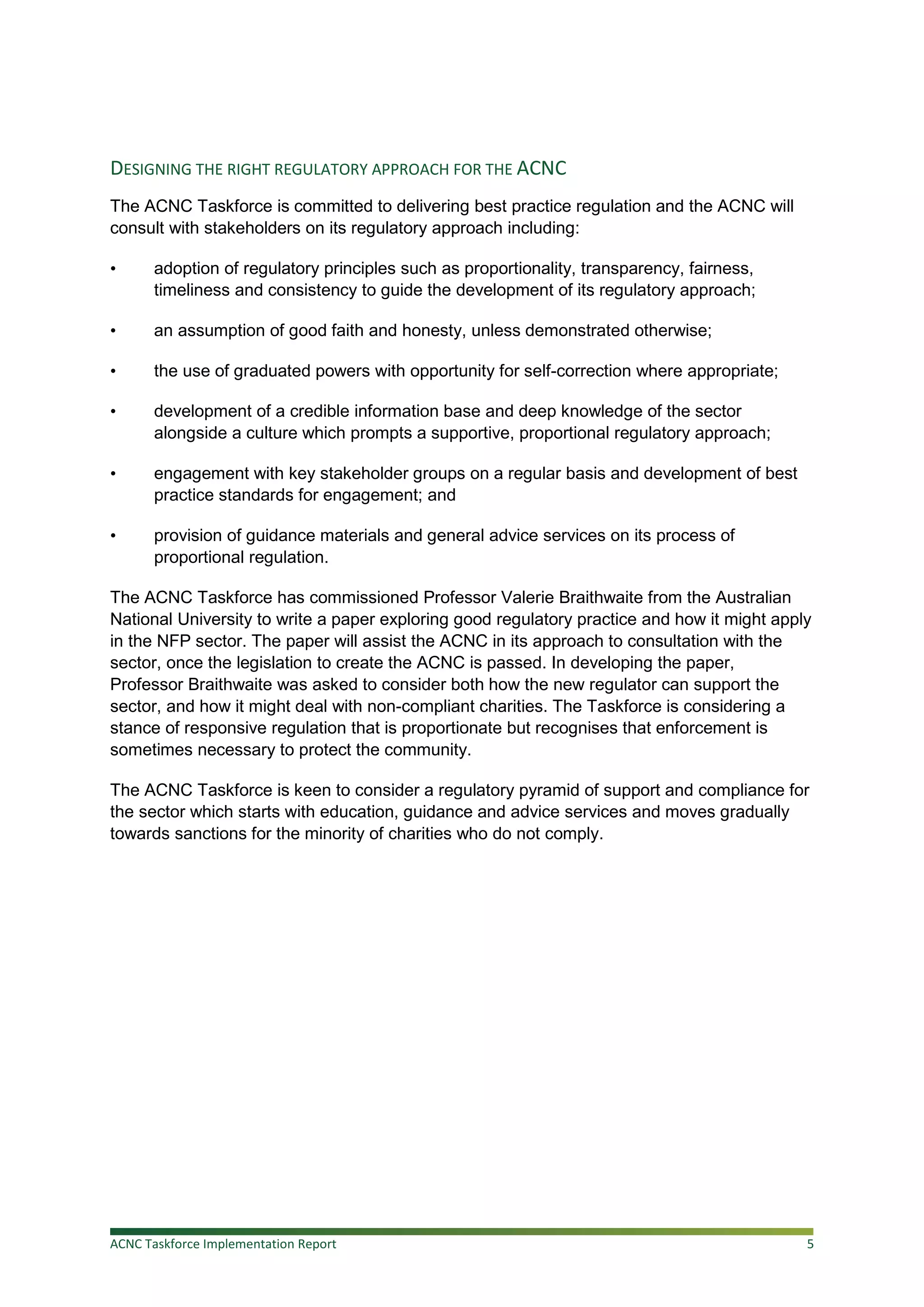 ACNC Implementation Report | PDF