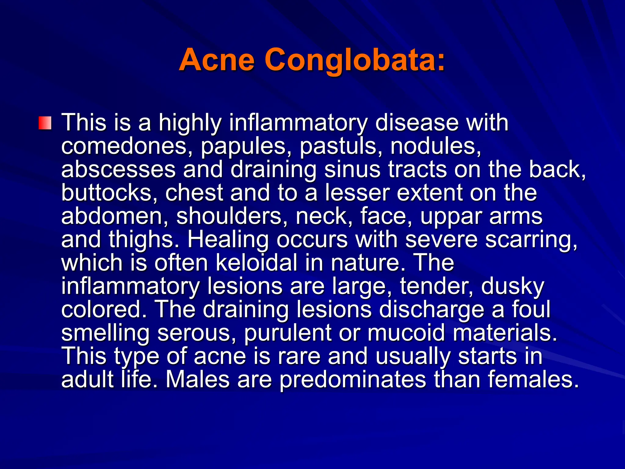 acne.ppt pharmacotherapy for treating acne | PPT