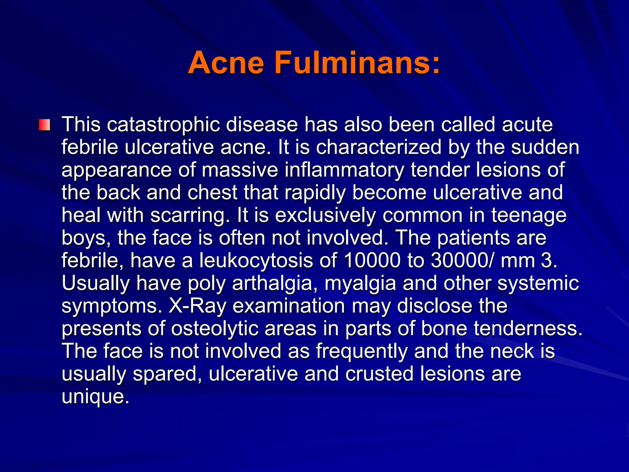 acne.ppt pharmacotherapy for treating acne | PPT