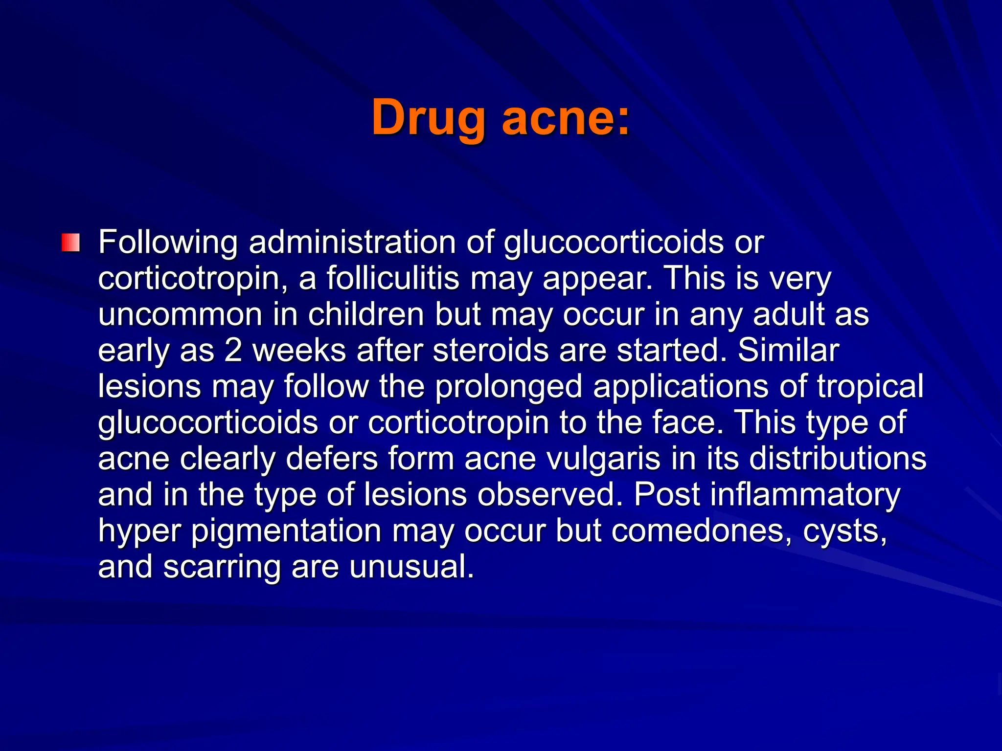 acne.ppt pharmacotherapy for treating acne | PPT