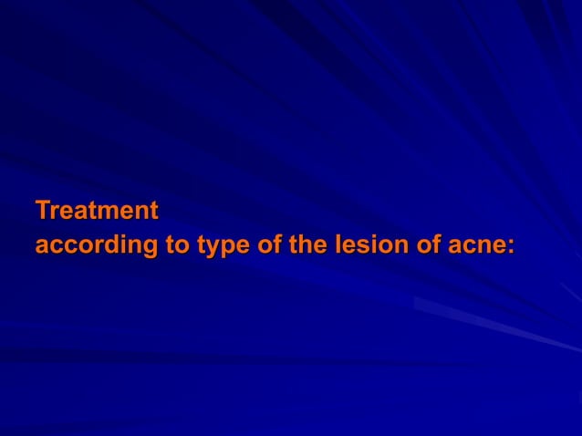 acne.ppt pharmacotherapy for treating acne | PPT | Skin and Dermatology ...