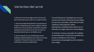 ACNE presentación para el área de dermatología | PDF