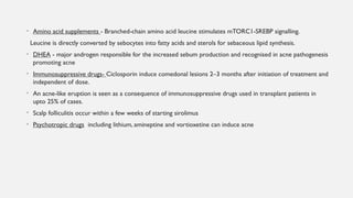 Acne- pathophysiology and types of acne. | PPTX