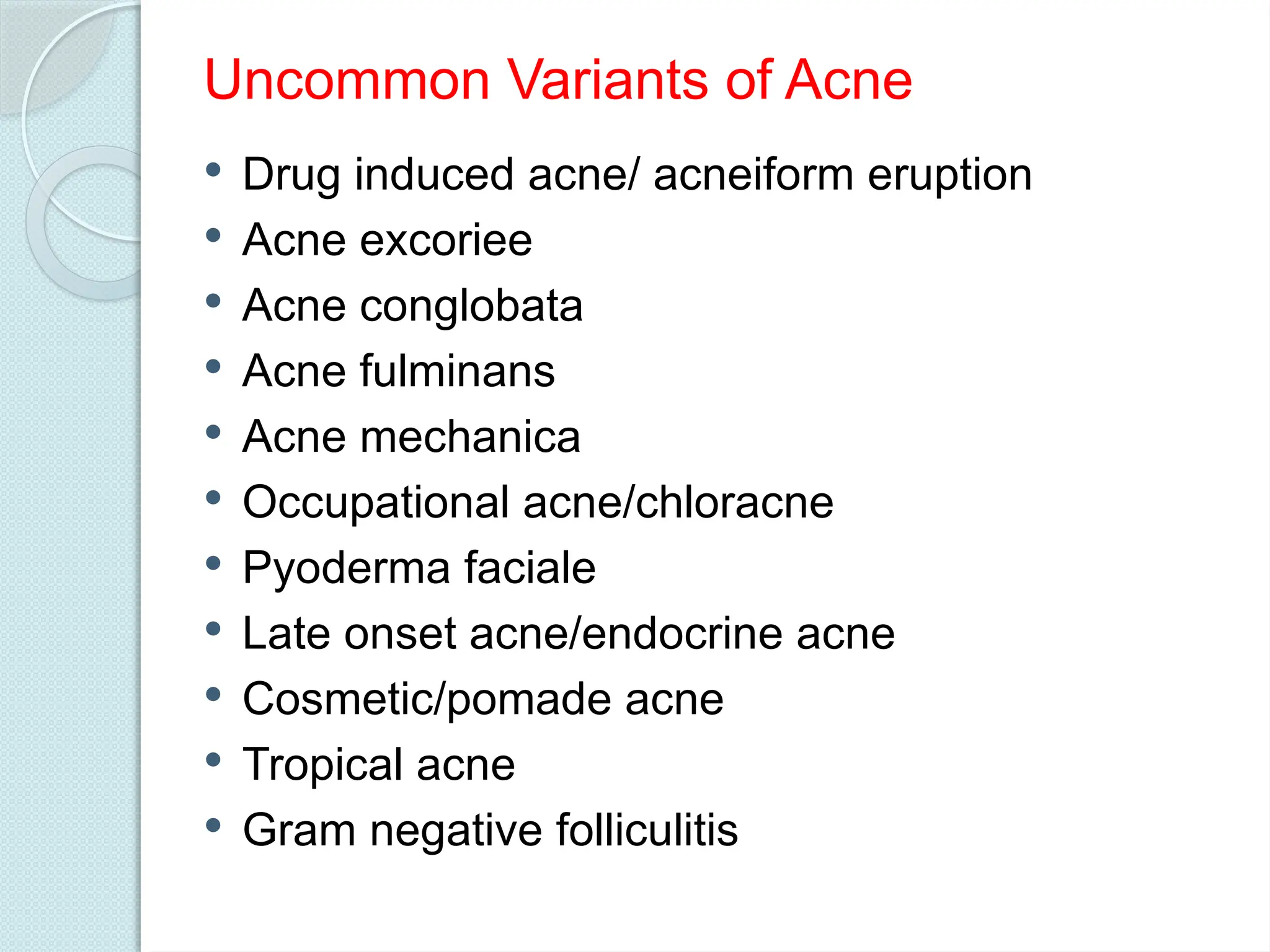 Presentation on acne vulgaris: a common dermatological disorder | PPTX