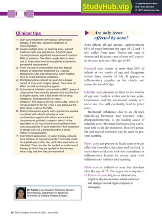 Acne A Lifelong Problem | PDF