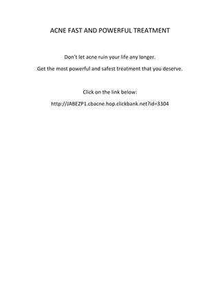 Acne fast and powerful treatment | DOCX
