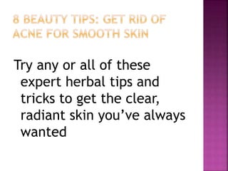 Ayurveda Acne Home remedies | PPTX