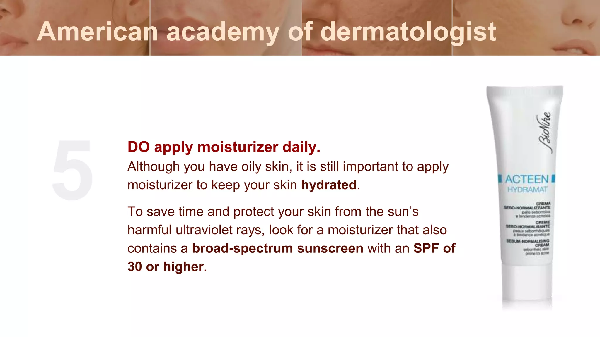 Practical guideline for the acne management | PPTX