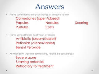 Acne management in primary care | PPTX