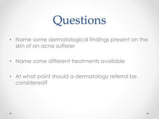 Acne management in primary care | PPTX