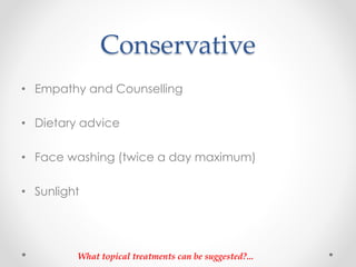 Acne management in primary care | PPTX