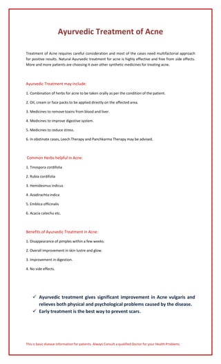 Acne Vulgaris | PDF