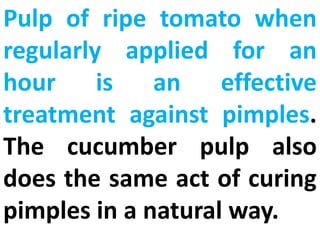 Acne & pimples home remedies treatment | PPTX