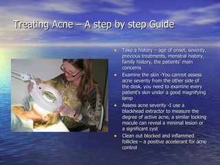 Managing Acne & Acne Scarring - Clearskincare | PPT